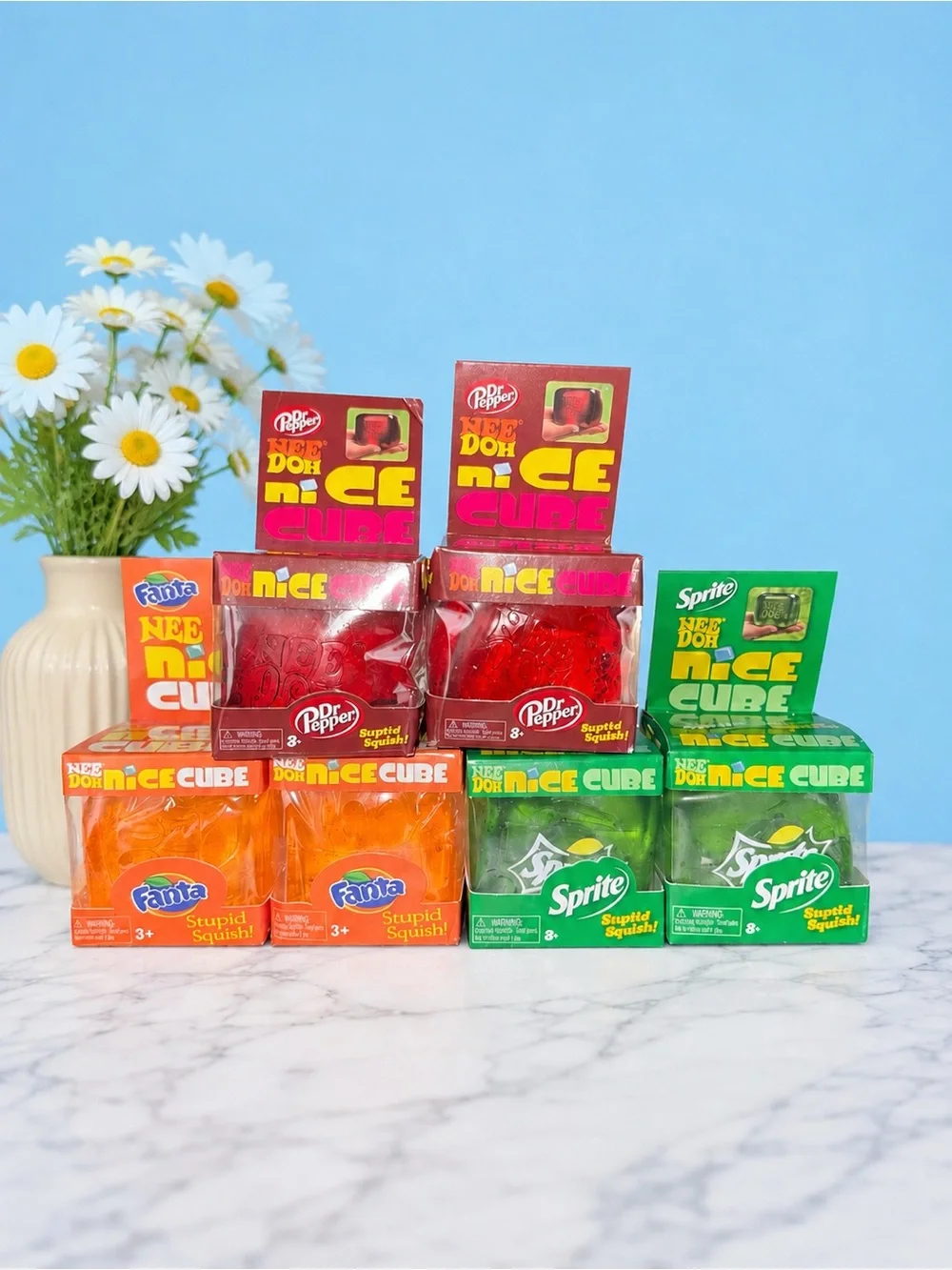 needoh | Toys | Set Of 6 Needoh Soda Dr Pepper Sprite And Fanta Squishy ...